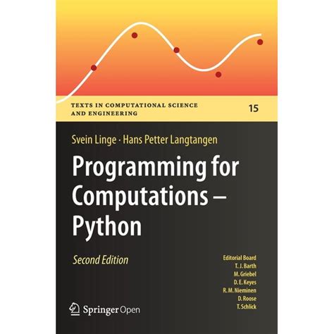 Texts In Computational Science And Engineering Programming For