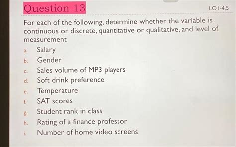Solved For Each Of The Following Determine Whether The