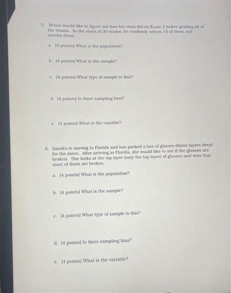 Solved Bruce Would Like To Agure Out How His Chass Did On Chegg Com