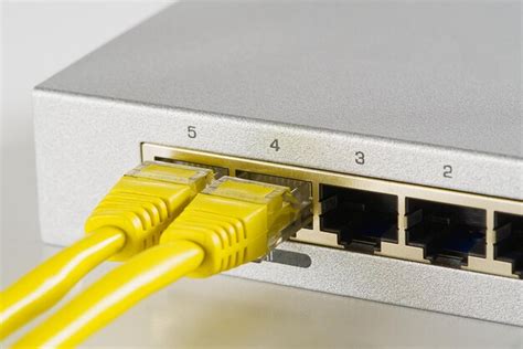 Premium Photo Small Router And Switch Tcp Ip Network Business Concept High Performance Gigabit