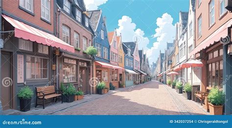 Anime Casual Hooftstraat Netherlands Scene For Backgro Ai Generated