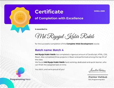 Md Riyajul Kabir Rakib On Linkedin Reactjs Programming Certification Certificateofcompletion