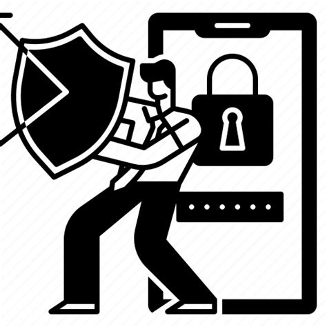 Network Password Protection Safety Secure Security Icon Download
