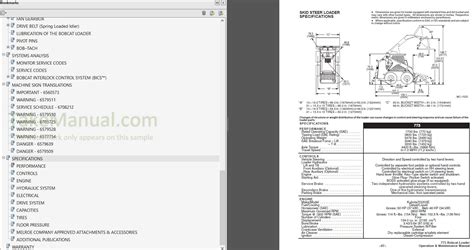 Bobcat Operation Maintenance Manual Skid Steer Loader TakeManual Com