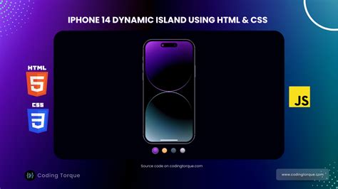 Iphone Dynamic Island Using Html And Css Coding Torque Coding Torque