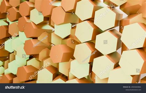 3d Rendering Numerous Interconnected Hexagonal Shapes Stock Illustration 2555043941 Shutterstock