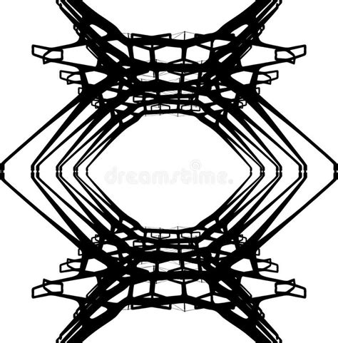 Abstract Construction Structure Vector Illustration Of Architectural Construction Isolated On