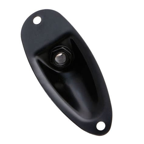 Zwarte Boot Input Output Jack Plaat Socket Met Sch Grandado