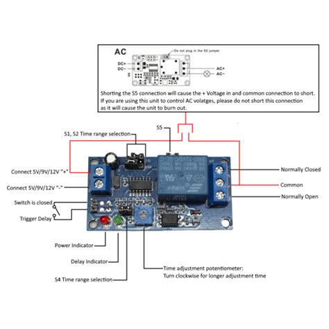 Time Delay Relay Module Dc 12v Delay Turn Onoff Timer Voltage Board