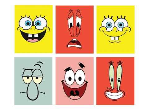 Spongebob Faces Svg Cut Files Spongebob Face Vector Clipart Svg Png Artofit
