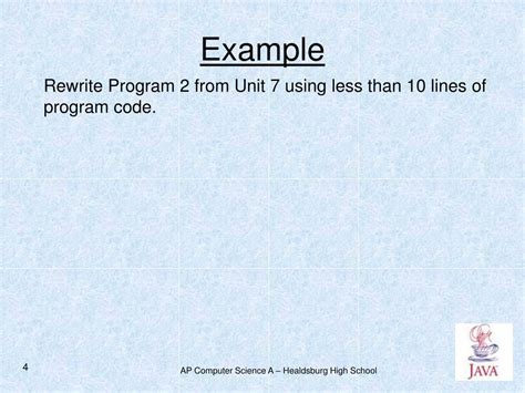 Ppt Unit 3 The While Loop Extending The Vic Class Examples