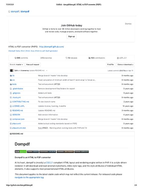Dompdf Github Guia Php5 Pdf Cascading Style Sheets Html