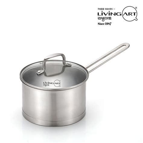 리빙아트 인덕션 겸용 스텐 3중바닥 냄비 시리즈 16cm 편수 홈플러스 택배배송