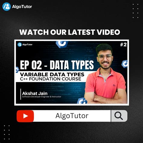 Algotutor On Linkedin Cplusplus Codingcommunity Youtubetutorial