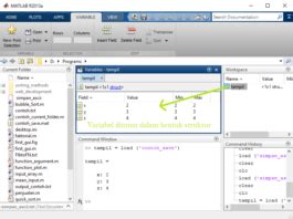 Save And Load Command Menyimpan Variabel Workspace MATLAB