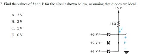 Solved Find The Values Of I And V For The Circuit Shown Chegg