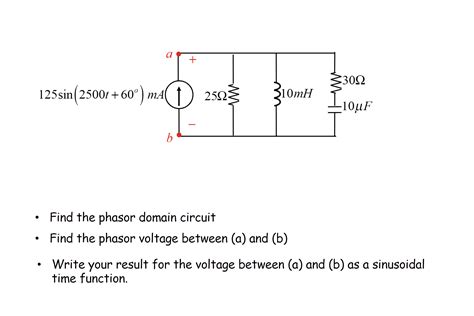 Solved Find The Phasor Domain Circuitfind The Phasor Voltage