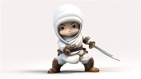 Premium Ai Image Chibi Knight