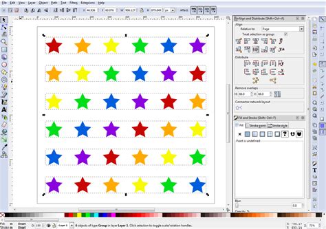 Clown Fish Cafe Alignment And Distribution Of Graphic Elements In Inkscape