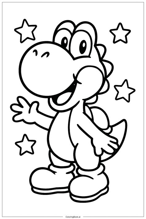48 Yoshi Coloring Pages Free Pdf And Png Printables