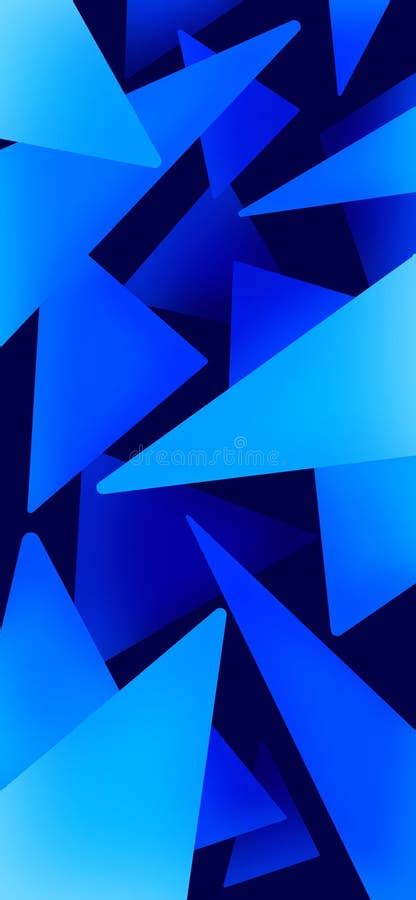 Unique Abstract Phone Blue Wallpaper Stock Illustration Illustration Of Shapes Blue 304463465