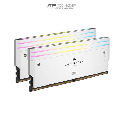 Ram Corsair Ddr5 Bus 6600 96gb 2x48gb Dominator Titanium White Rgb Apshop Vn