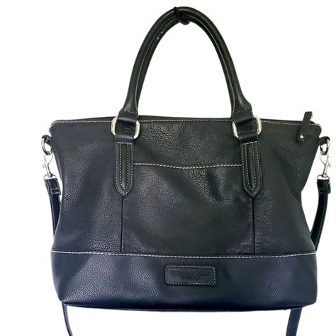 Tignanello Bags Tignanello Large Black Leather Shoulder Bag With