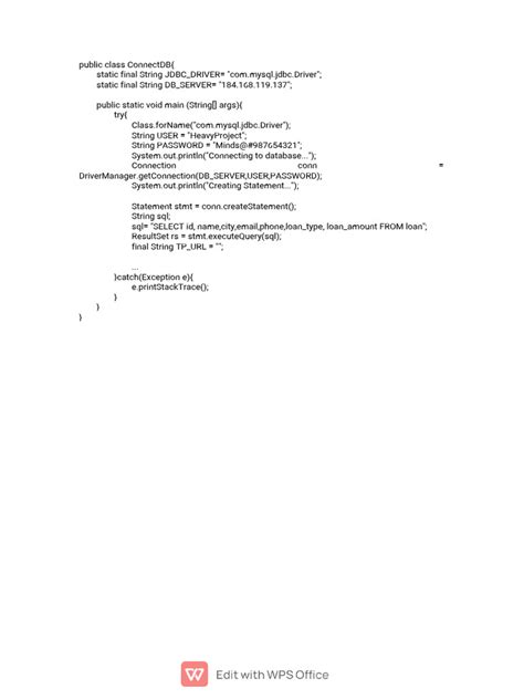 connect database pdf