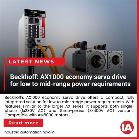 Industrial Automation Magazine On Linkedin Servodrives Automation Beckhoff