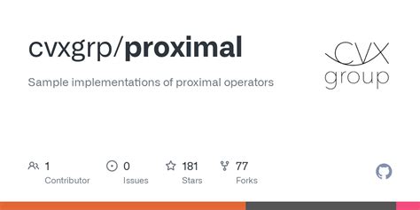 Github Cvxgrpproximal Sample Implementations Of Proximal Operators