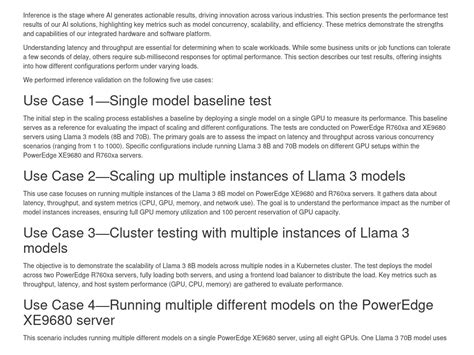 Inference Validation Generative Ai In The Enterprise With Nvidia Gpus Nvidia Networking And