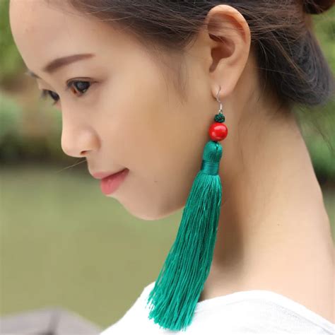 New Original Chinese Knots Ethnic Jewelry Coral Beads Vintage Tassel