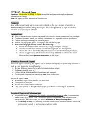 Sex Roles Research Paper Guidelines Docx PSY R107 Research Paper Due Date Wednesday 11 16