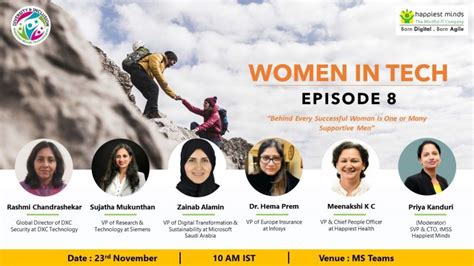 Excited To Connect With Happiest Minds Technologies And To Listen From Other Panelists