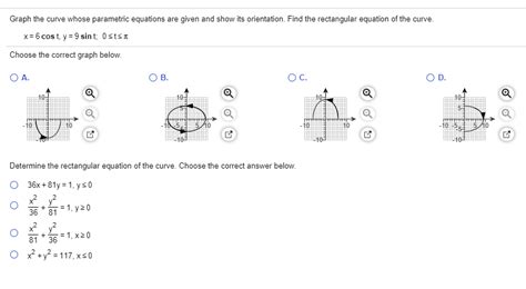 Solved Graph The Curve Whose Parametric Equations Are Given Chegg