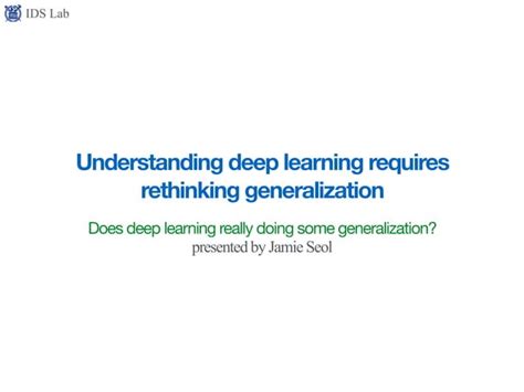 Understanding Deep Learning Requires Rethinking Generalization Pdf