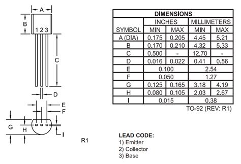 C1815 Npn Transistor Datasheets Specs Application Circuits Easybom