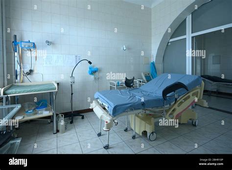 Obstetric Bed At The Delivery Room Of The Maternity Hospital Medical