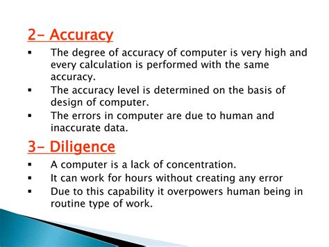 Characteristics Of Computer PPTX
