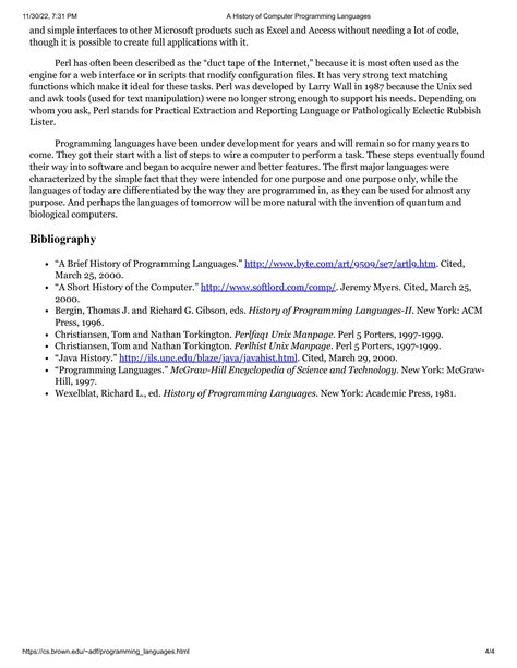 a history of computer programming languages pdf