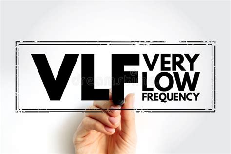 Vlf Very Low Frequency Acronym Text Stamp Technology Concept Background Stock Image Image