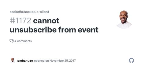 Cannot Unsubscribe From Event · Issue 1172 · Socketio Client