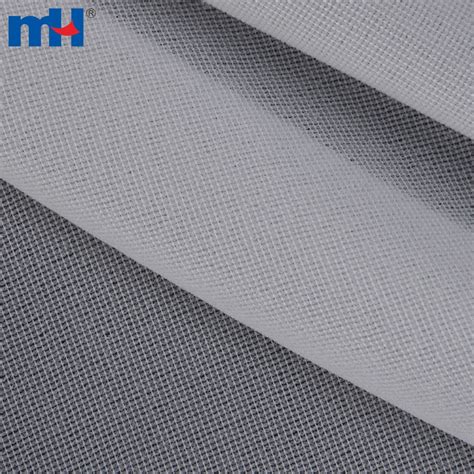 Mh Supplier White Woven Fusible Tricot Interfacing Fabric Se 6925