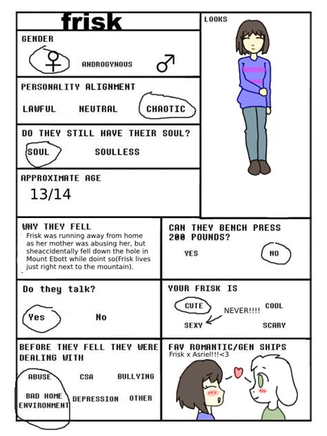 Frisk Template By Hazelstone24563 On Deviantart