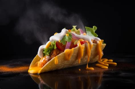 Premium Ai Image Delicious Taco Food Generate Ai