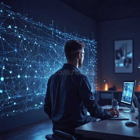 Internet Technology Networkingcybersecurity Solution For Data Safety And Encryption Stock