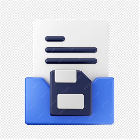 Premium Psd 3d Folder File Data Icon Illustration