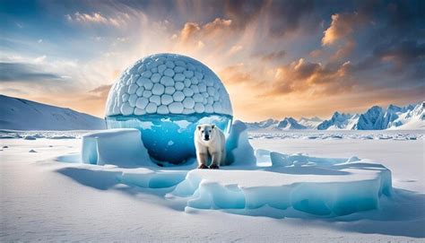 Polar Global Warming Composition Premium Ai Generated Image