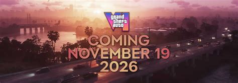 Gta 6 Release Date November 19 2026 On Ps5 And Xbox Series Xs