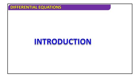 Maths Differential Equation Ppt Ppt